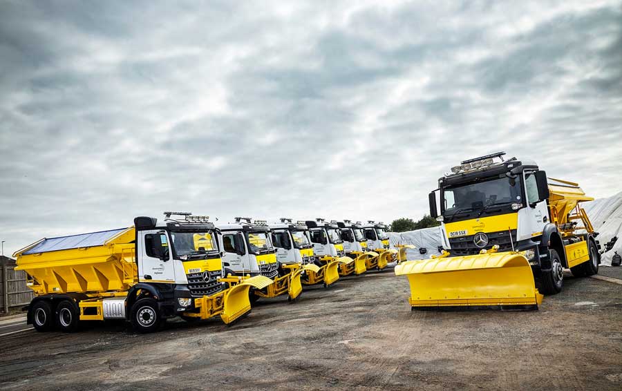 Mercedes Benz Arocs Gritters Set for Ringway Jacobs